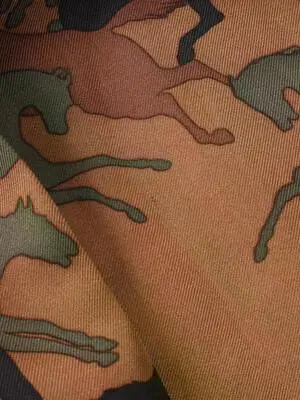Hermès Horse Motif Silk Skirt