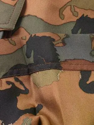 Hermès Horse Motif Silk Skirt