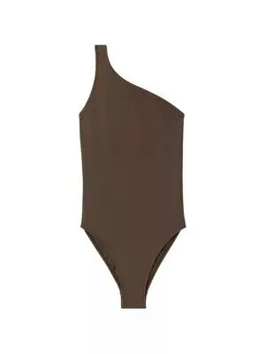 Filippa K Asymmetrical One-shoulder Swimsuit - Brown
