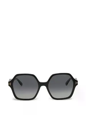 TOM FORD Geometric Frame Sunglasses - Black