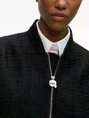 Karl Lagerfeld Ikon Bouclé Bomber Jacket