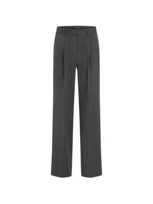 Karl Lagerfeld Melange Pinstripe Tailored Trousers