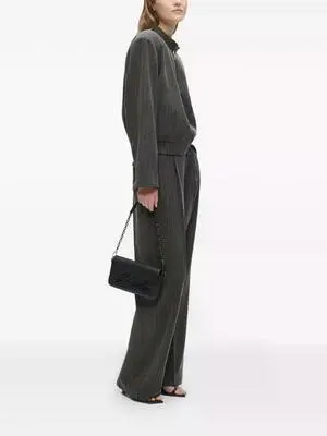 Karl Lagerfeld Melange Pinstripe Tailored Trousers