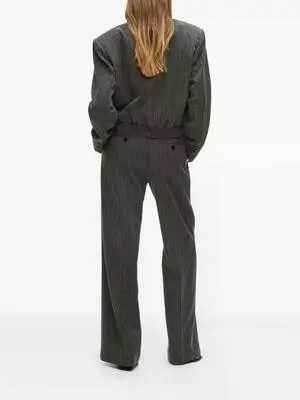 Karl Lagerfeld Melange Pinstripe Tailored Trousers