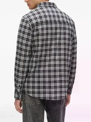 Karl Lagerfeld Check-pattern Logo-patch Shirt