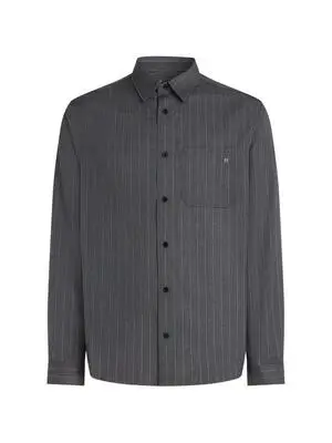 Karl Lagerfeld Pinstripe-pattern Shirt - Grey