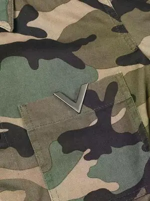 Valentino Garavani Camouflage Print Cotton Jacket