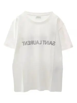 Saint Laurent Reverse Logo T-shirt - White