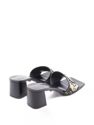Versace Logo Fabric Sandals