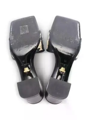 Versace Logo Fabric Sandals