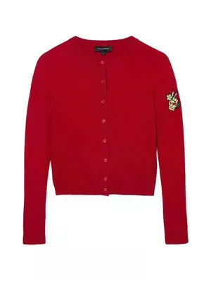 Marc Jacobs Tattoo-appliqué Cardigan - Red
