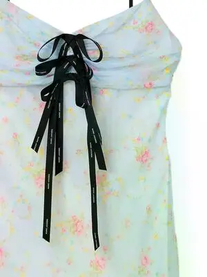 Marc Jacobs Floral Print Mini Dress - Blue