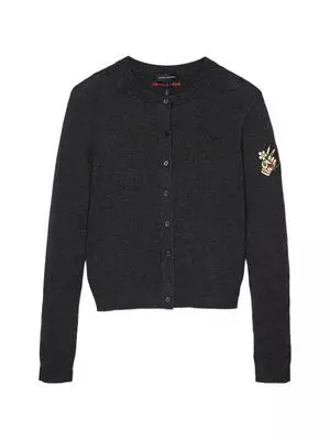 Marc Jacobs Appliqué Cardigan - Grey