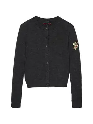 Marc Jacobs Appliqué Cardigan - Grey
