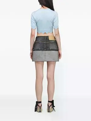 Marc Jacobs Daisy Scalloped Cropped Sweater