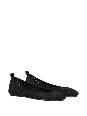 Marc Jacobs Crochet Lace-up Ballet Flats