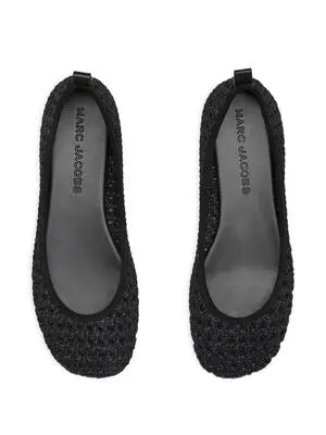 Marc Jacobs Crochet Lace-up Ballet Flats