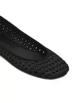 Marc Jacobs Crochet Lace-up Ballet Flats
