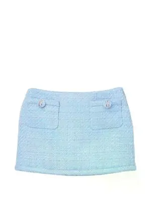 Marc Jacobs Tweed Mini Skirt - Blue