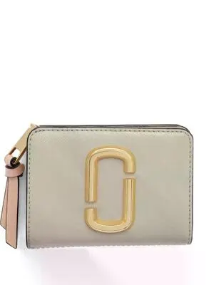 Marc Jacobs The Snapshot J-marc Logo-plaque Wallet - Neutrals