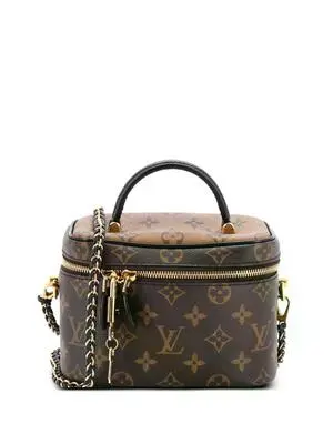 LOUIS VUITTON Monogram Canvas Pm Satchel - Brown