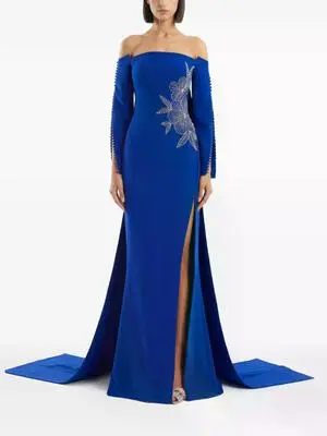 GATTINOLLI BY MARWAN Electric Gown Dress - Blue