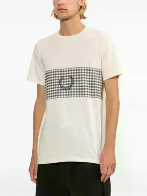 Fred Perry Check Laurel T-shirt