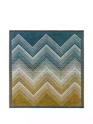 Missoni Marea Zigzag-print Face Towels - Blue