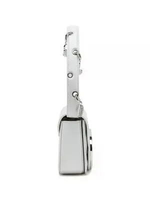 DIESEL® 1dr Charm Embellished Shoulder Bag - White