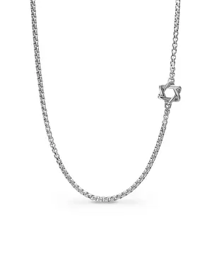 David Yurman Star Of David Station Necklace - Silver