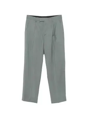 LOW BRAND Pleated Pressed-crease Trousers