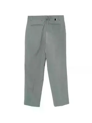 LOW BRAND Pleated Pressed-crease Trousers