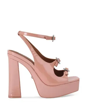 Kurt Geiger Three Buckle Platform Sandals - Light/pastel