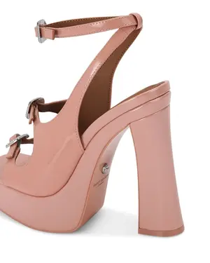 Kurt Geiger Three Buckle Platform Sandals