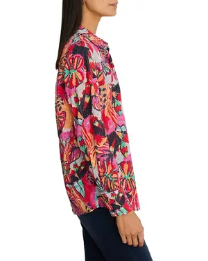 NIC+ZOE Kauai Garden Crinkle Shirt