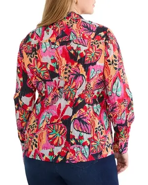 NIC+ZOE Kauai Garden Crinkle Shirt
