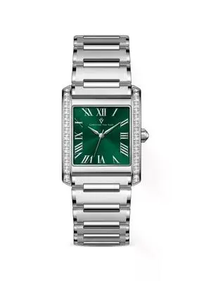 CHRISTIAN VAN SANT Atelier Rectangular Watch - Green
