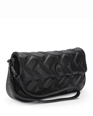 Kurt Geiger Quilted Leather Shoulder Bag - Black