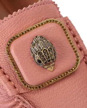 Kurt Geiger Pimlico Leather Moccasins With Embellished Detail - Light/pastel