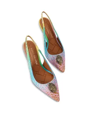 Kurt Geiger Belgravia 85 Embellished Slingback Pumps - Open Misc