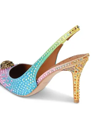 Kurt Geiger Belgravia 85 Embellished Slingback Pumps - Open Misc
