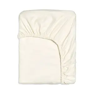 HUDSON PARK COLLECTION Giza 700 Cotton Sateen Fitted Sheet, Queen Exclusive - Ivory Shell