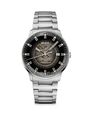 MIDO Commander Automatic Watch - Silver/black