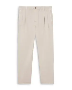 REISS Pablo Side Adjuster Cotton Linen Trousers