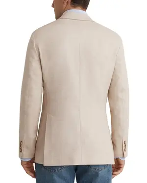 REISS Manci Double Breasted Herringbone Blazer