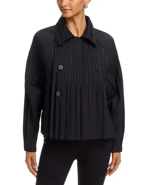 Issey Miyake Pleated Outerwear For Women