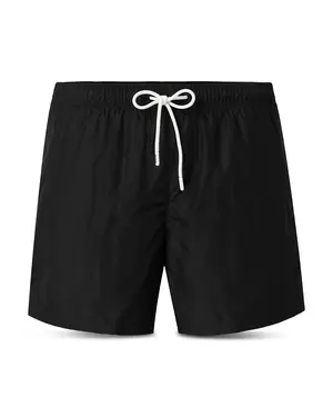 Eton Solid Swim Shorts - Black