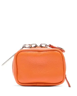 Acne Studios Camero Clip V Leather Pouch - Orange