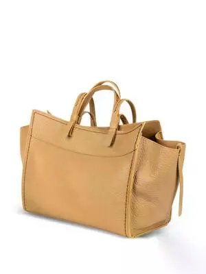VISONA` Visona Contrast-stitched Tote Bag