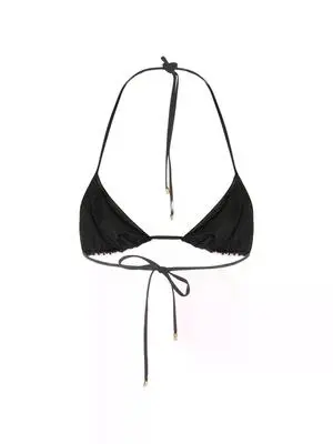 Roberto Cavalli Zebra Print Triangle Bikini Top